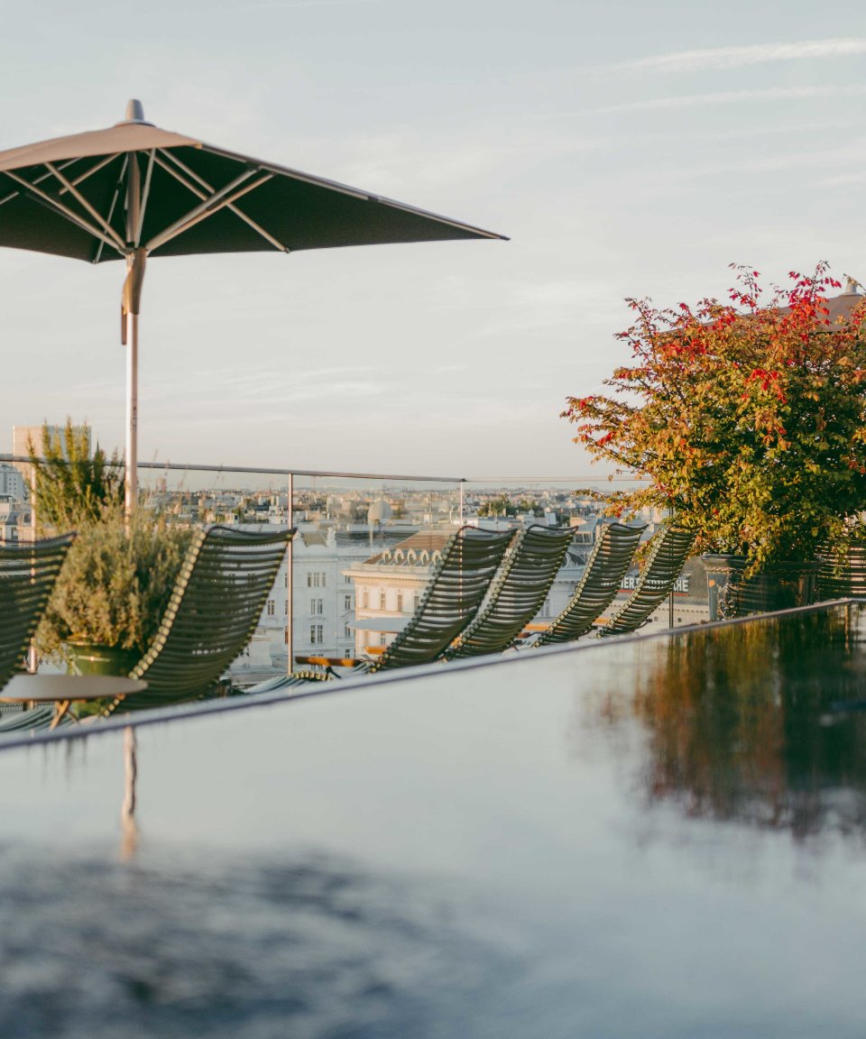 Hotel mit Pool Wien - Grand Ferdinand Wien mit Rooftop Pool